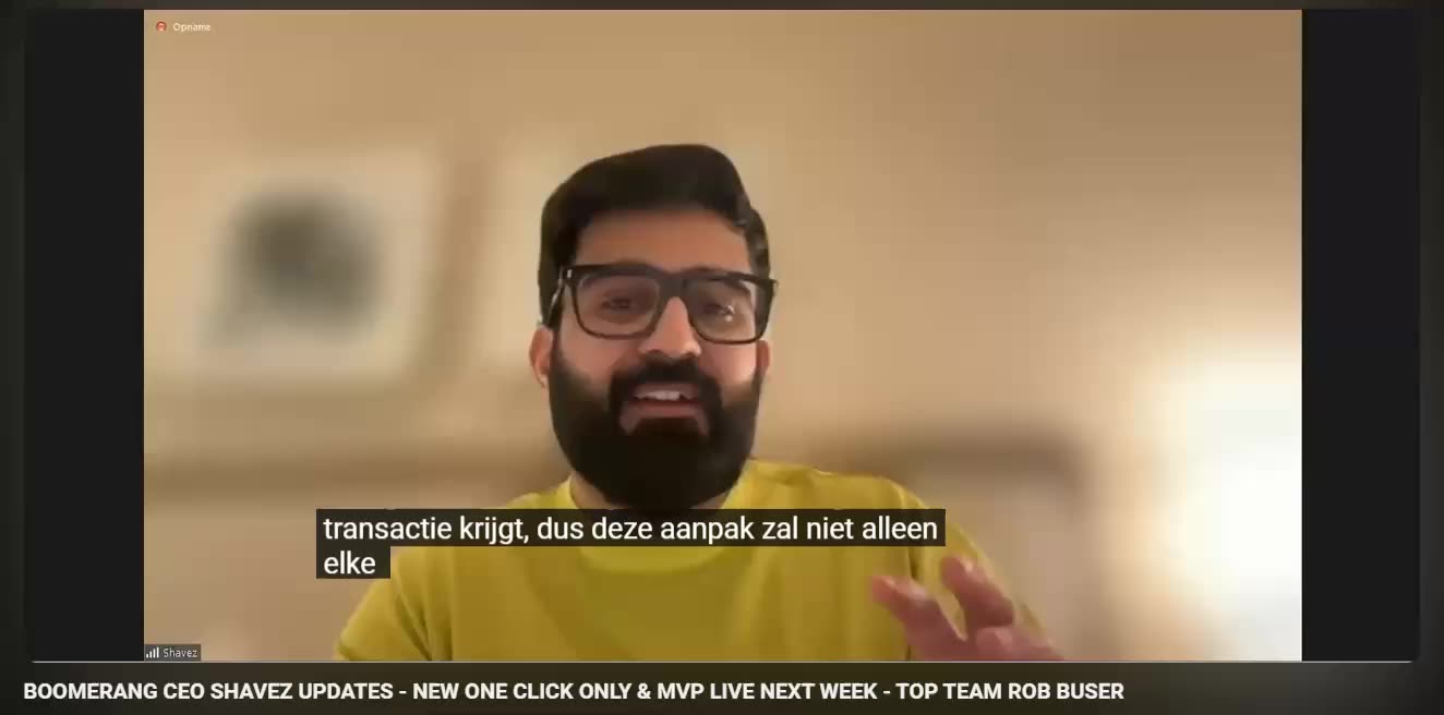 BOOMERANG NEDERLAND CEO SHAVEZ UPDATES - NU ALLES MET MAAR 1 KLIK - AI ...