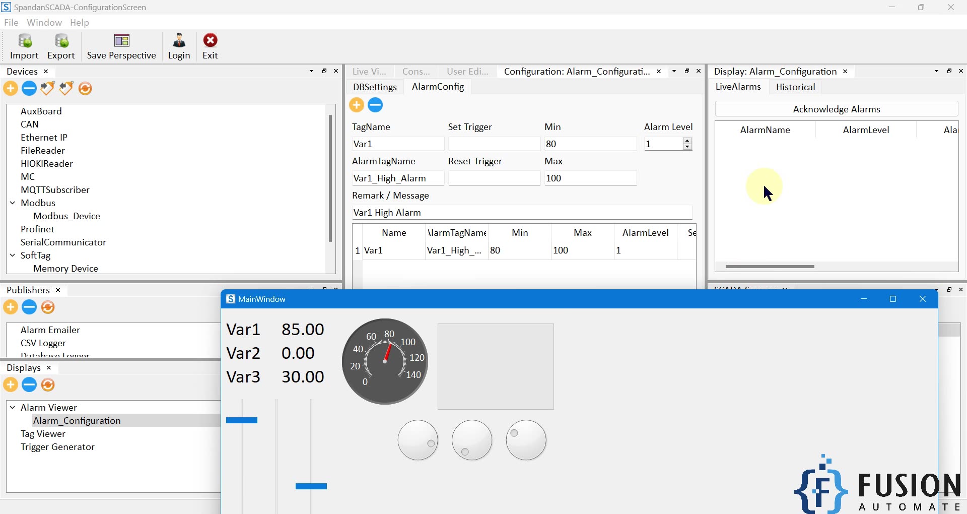 How To Configure And View Alarms In Spandan Scada Configuration Screen 2988
