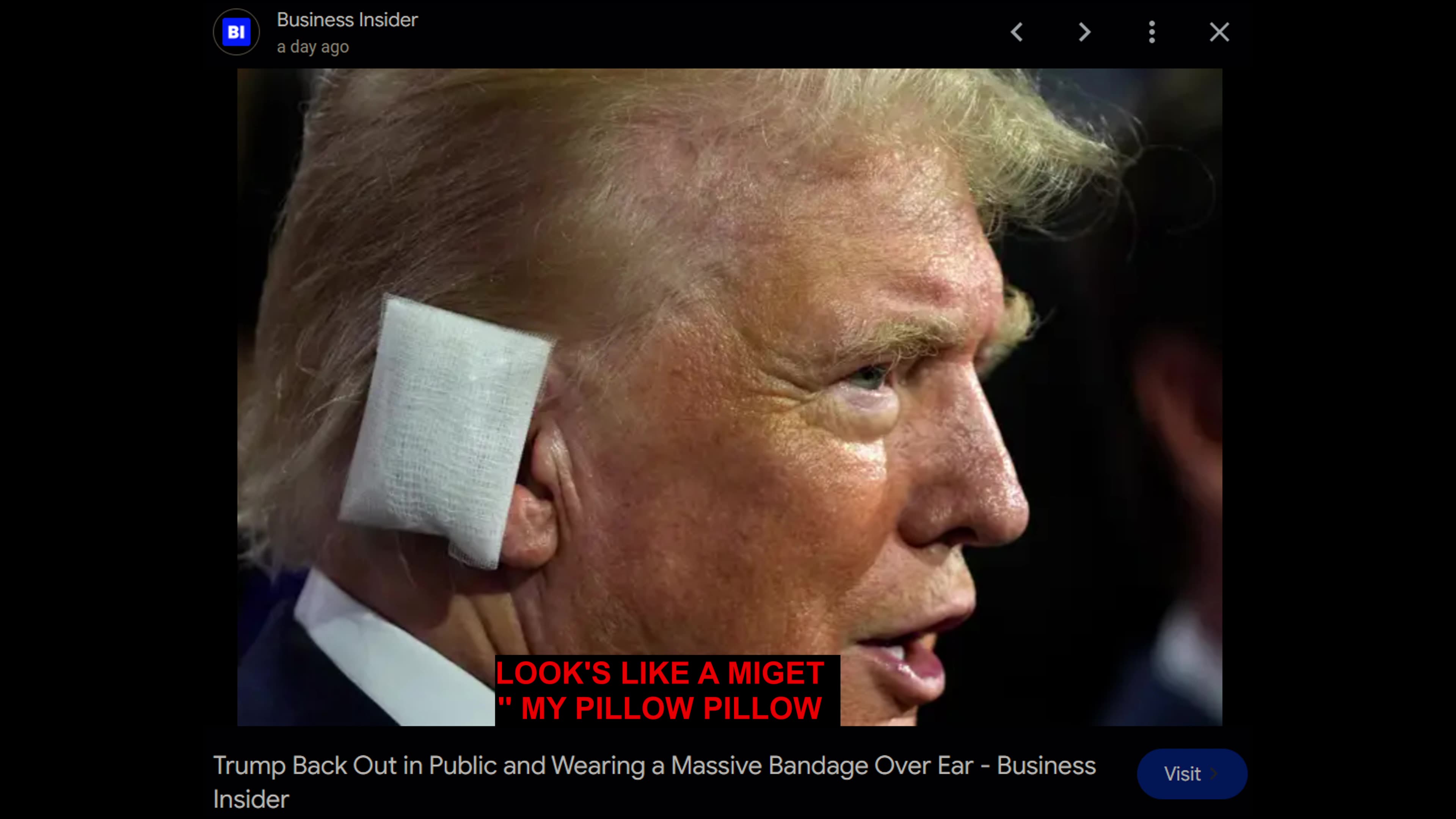 DONALD J. TRUMP EAR PATCH 2024