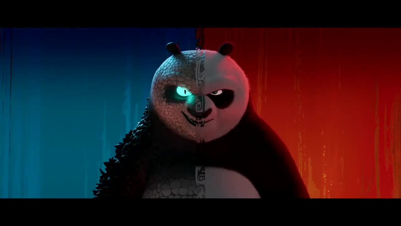 Kung Fu Panda 4 - Official Po vs. Chameleon Po Clip (2024) Jack Black ...