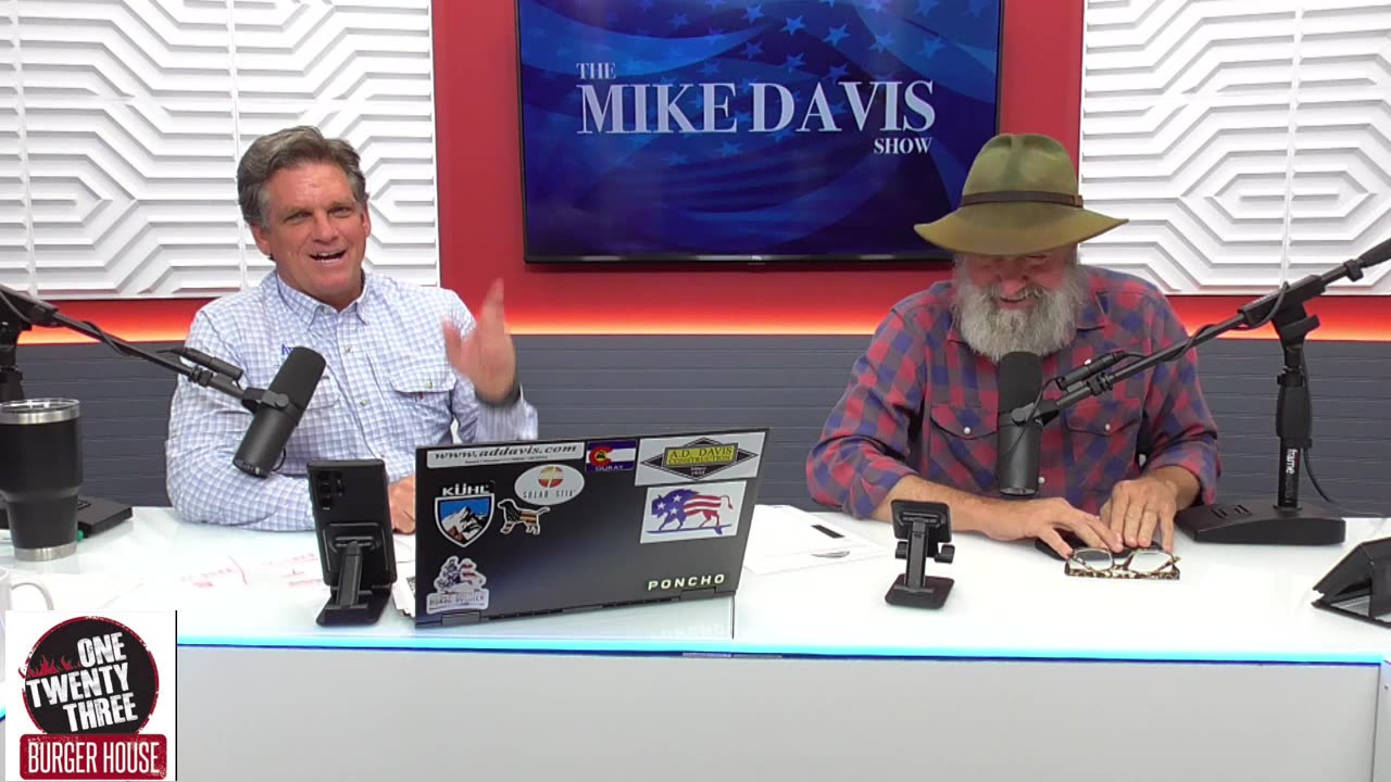 Mike Davis, Producer Blake, and Troy Blevins try their best at Trivia ...