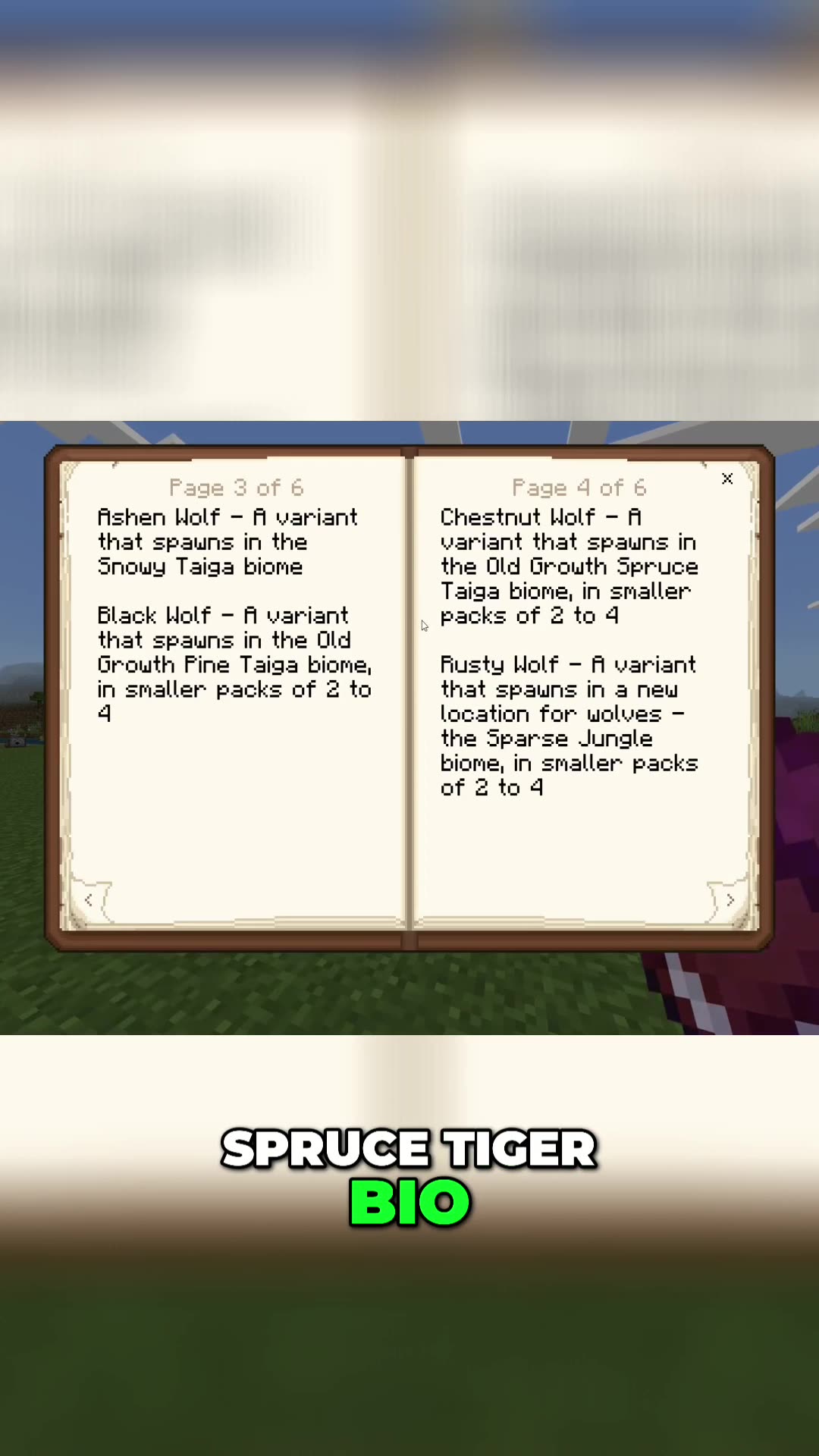 Rare Wolves in Minecraft: Discovering the Chestnut and Rusty Wolves