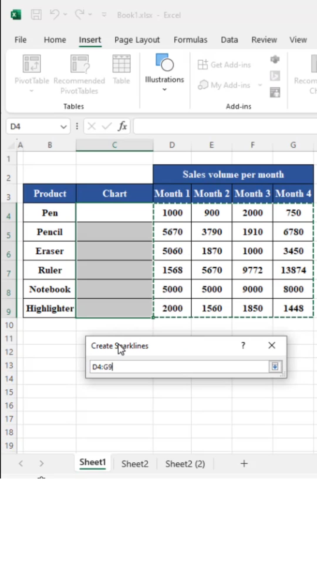 Sales Trend Chart In Excel Draw Excel Chart Excel Tricks Excel Tips Excelchart Excelshorts 0152