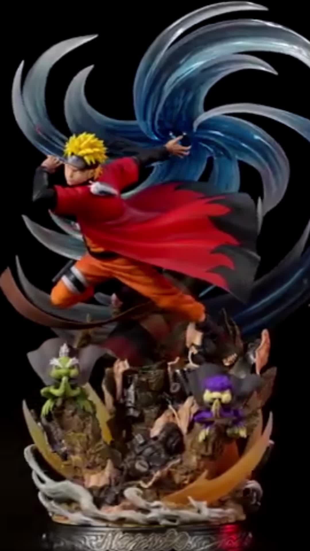 NARUTO with HUGE RASENGAN toy statue!!