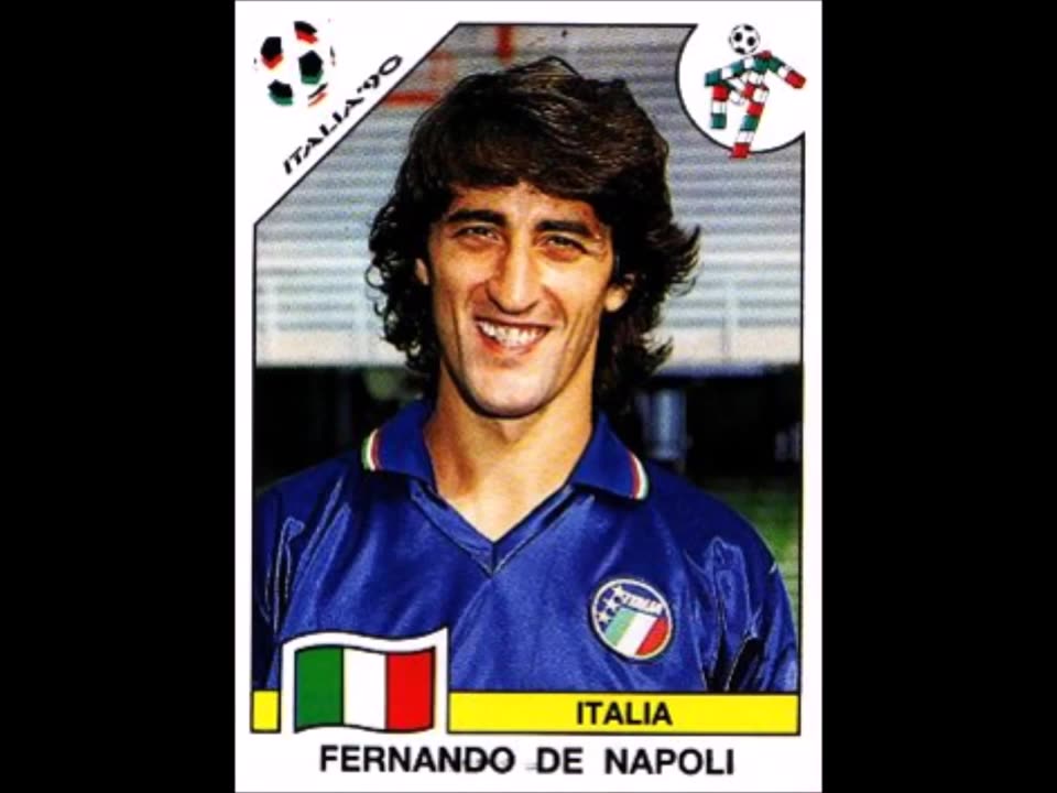 PANINI STICKERS ITALY TEAM WORLD CUP 1990