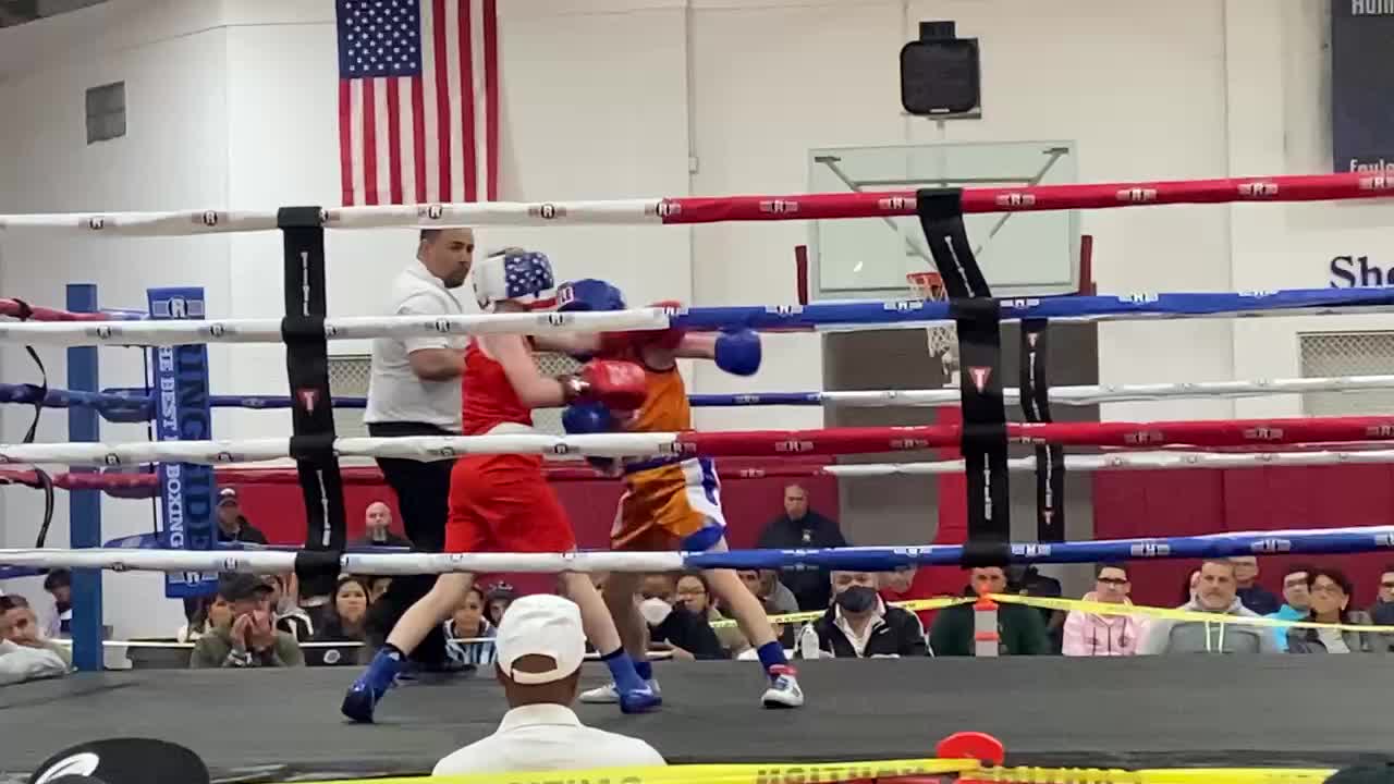 Joey boxing in Connecticut round 3