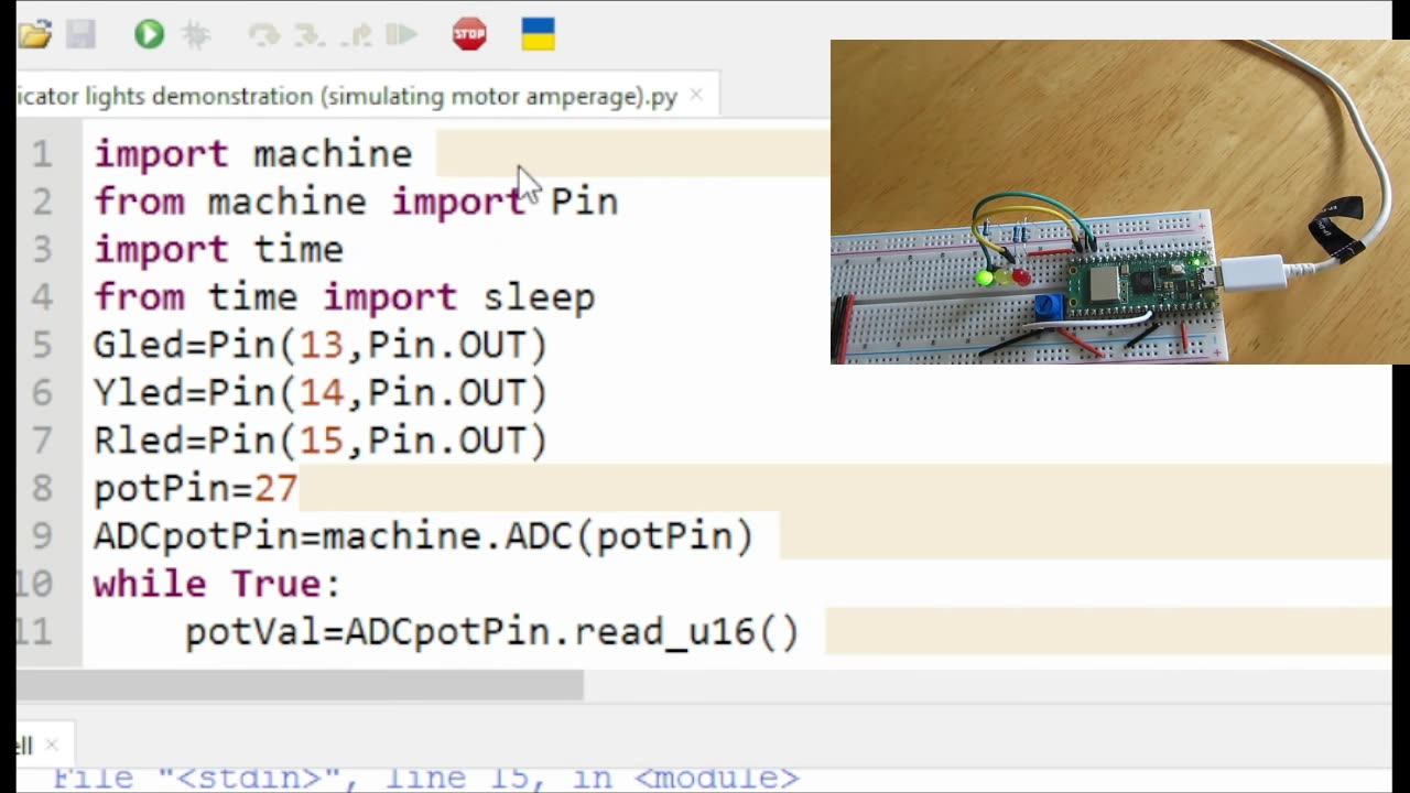 Micropython And Raspberry Pi Pico W Indicator Light Simulation Program