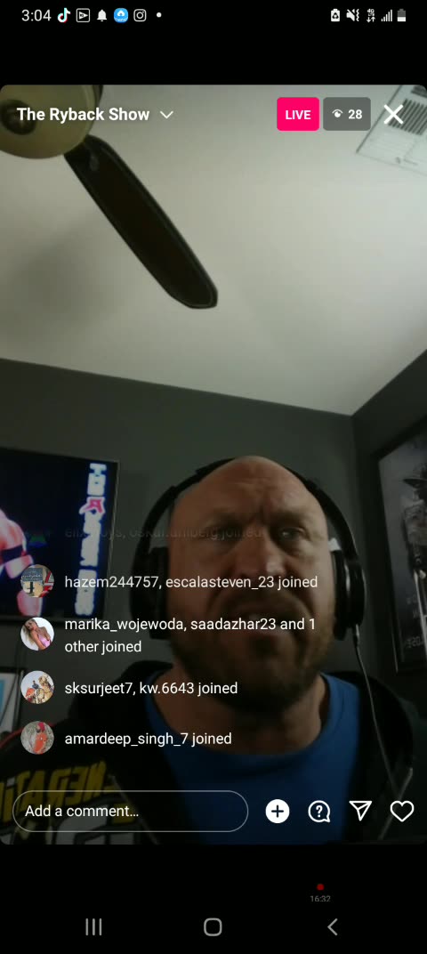 Ryback Instagram live 4/3/23