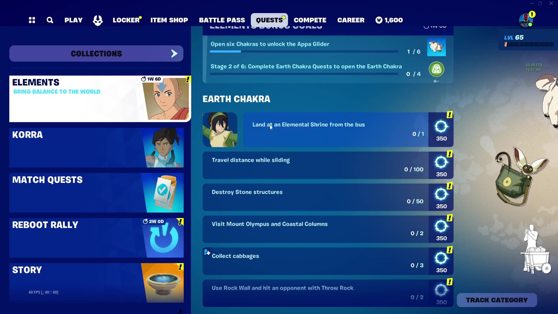 Fortnite C5S2 Avatar Earth chakra quests