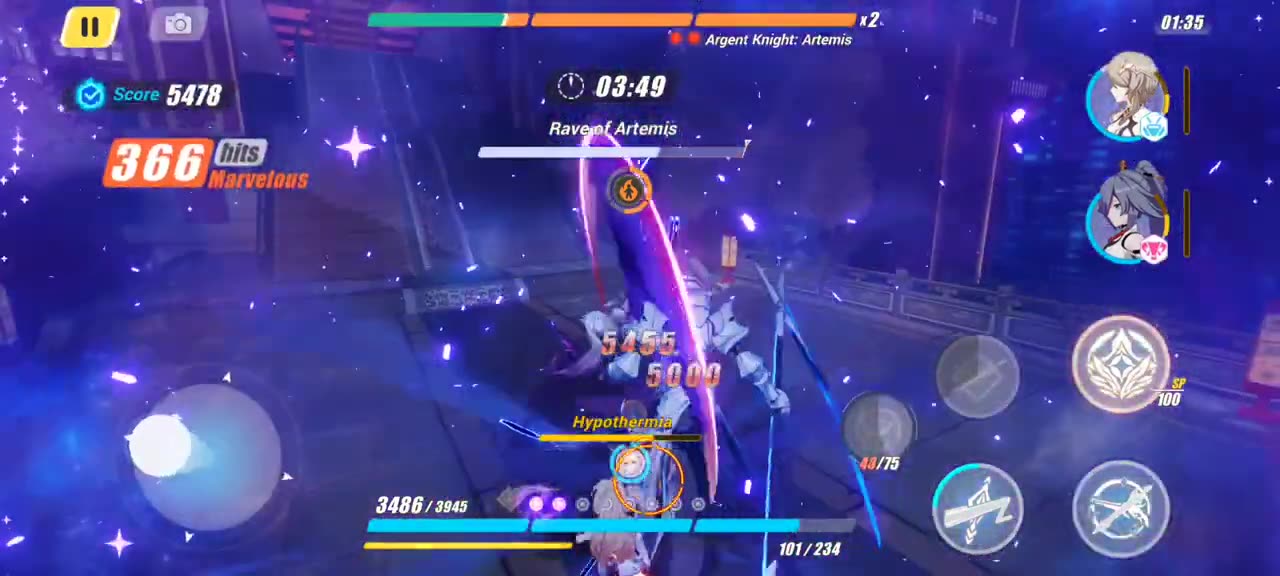 Honkai Impact 3rd - Memorial Arena Exalted Vs Argent Knight SSS Difficulty Nov 12 2023