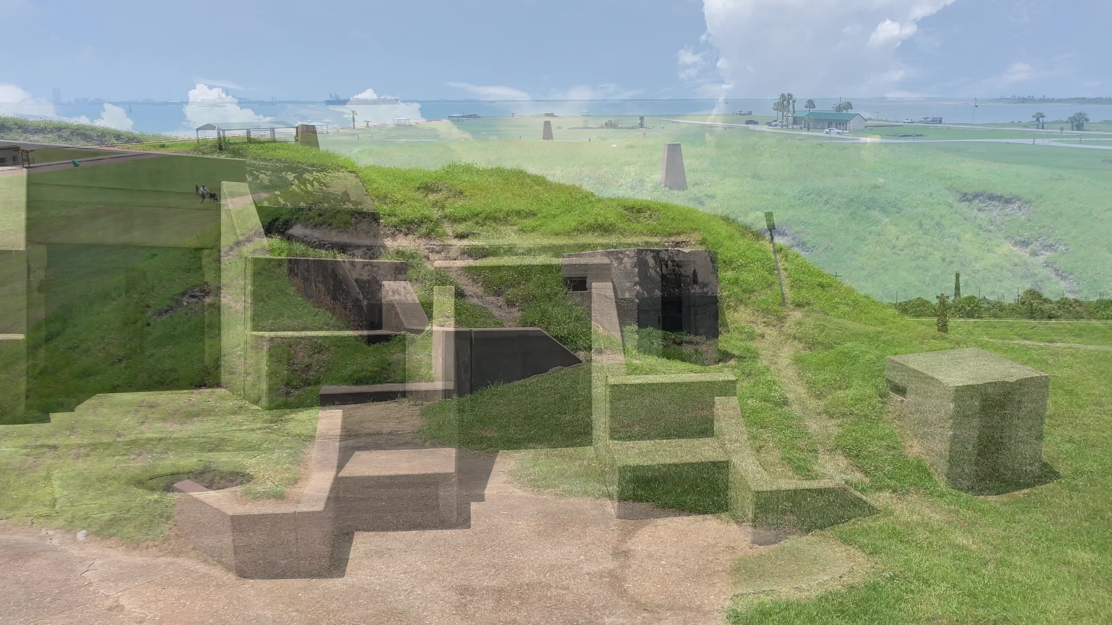World War I and World War II Drone Video Tour of Fort Travis