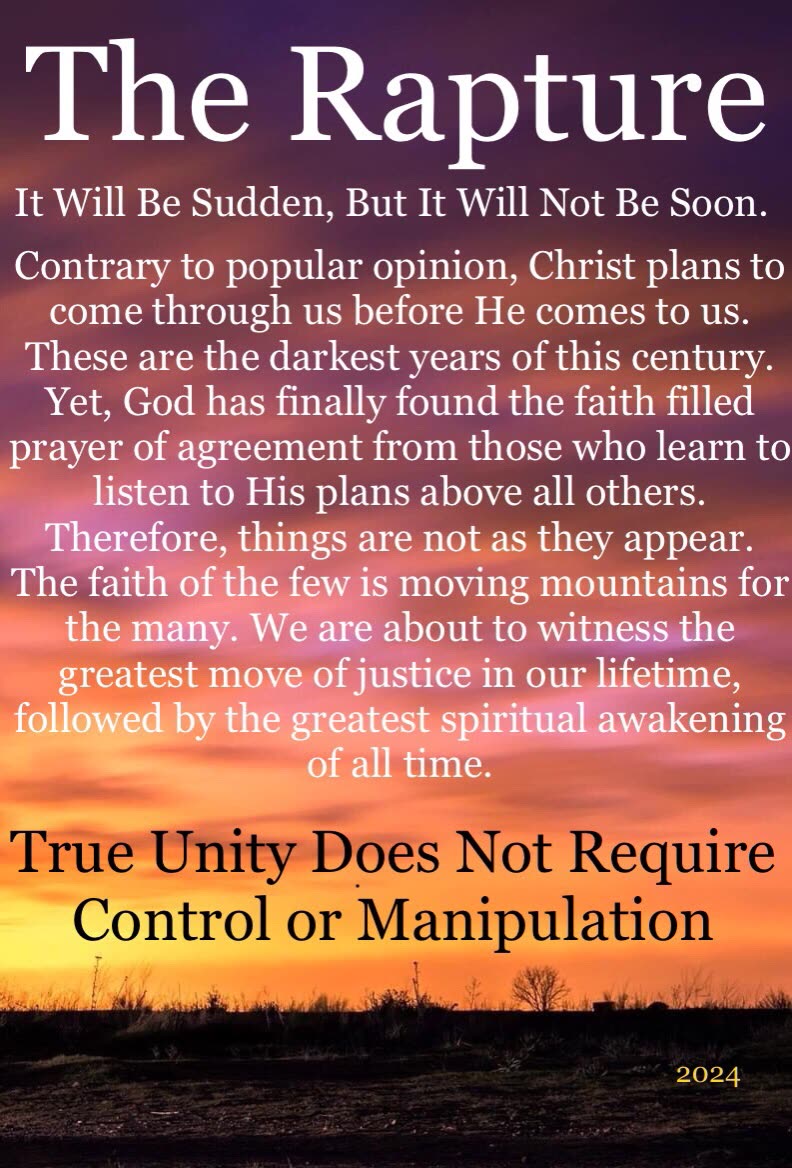 True Unity Does Not Require Control or Manipulation