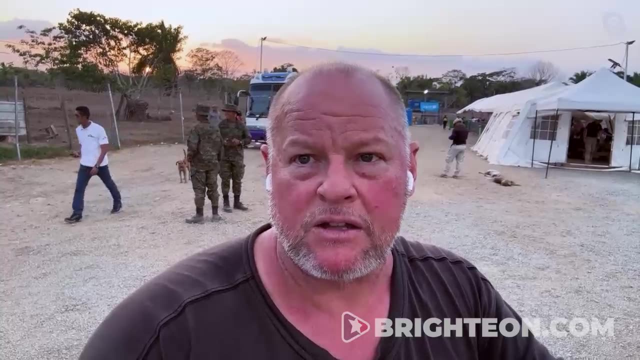 Mike Adams 4 12 2023 tour through IOM (UN Migration) camp at Darien Gap ...