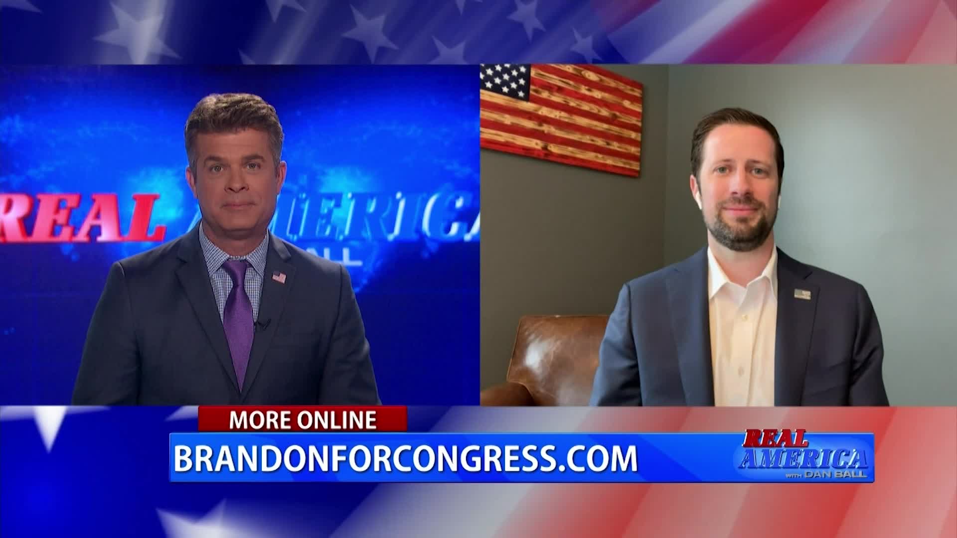 REAL AMERICA -- Dan Ball W/ Brandon Michon, Loudoun County School Board ...