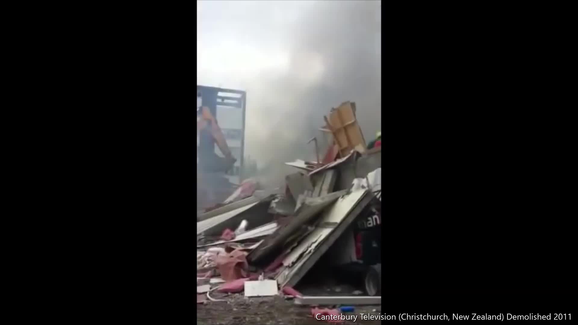 Total Demolition Of Canterbury Television (CTV) Building New Zealand