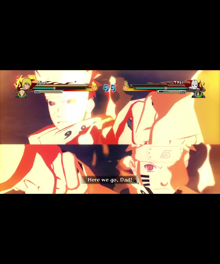 ULTIMATE TEAM JUTSU TAILED BEAST BARRAGE NARUTO UZUMAKI & MINATO NAMIKAZE