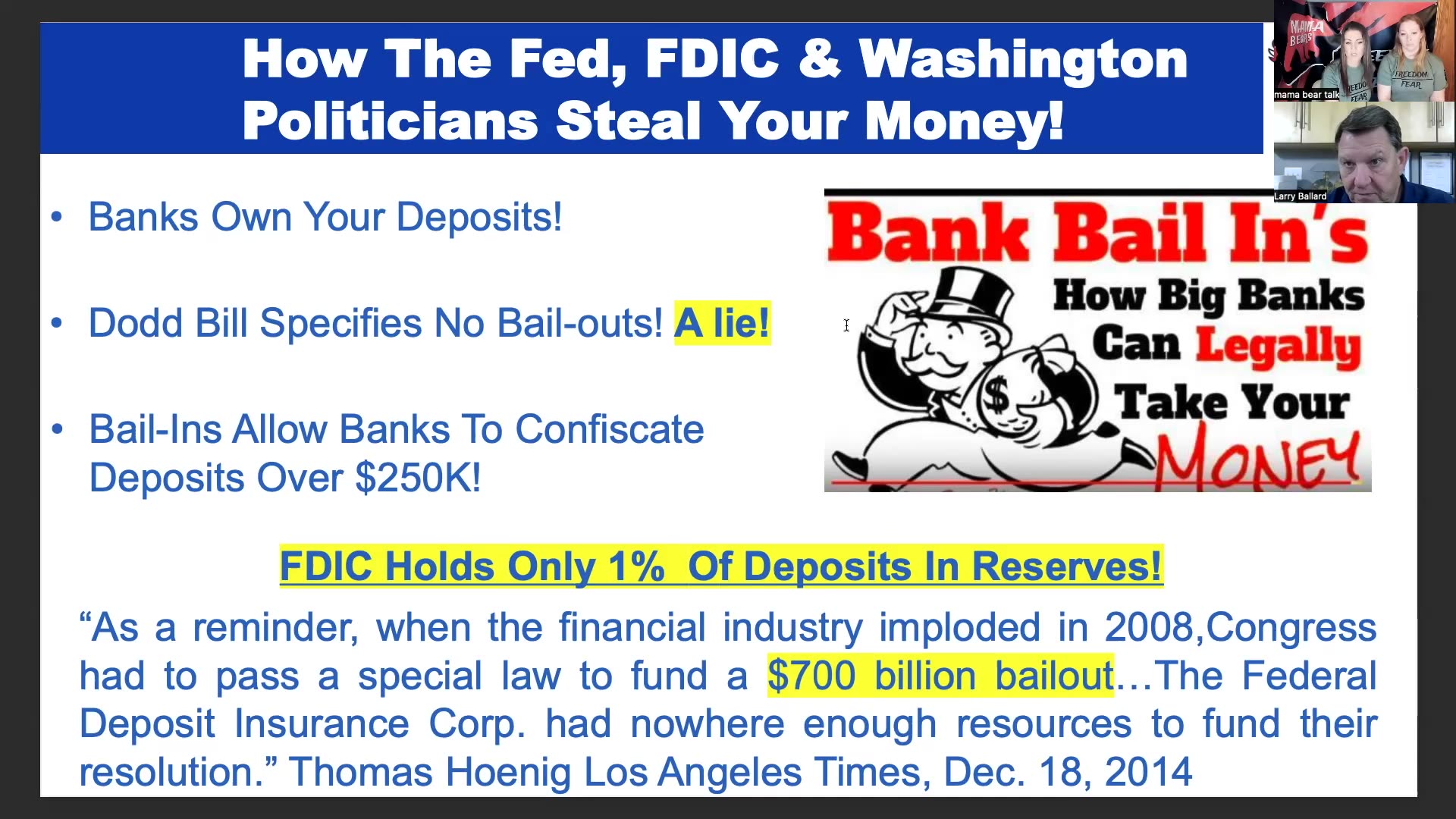 Larry Ballard. Fall of the Central Banking System