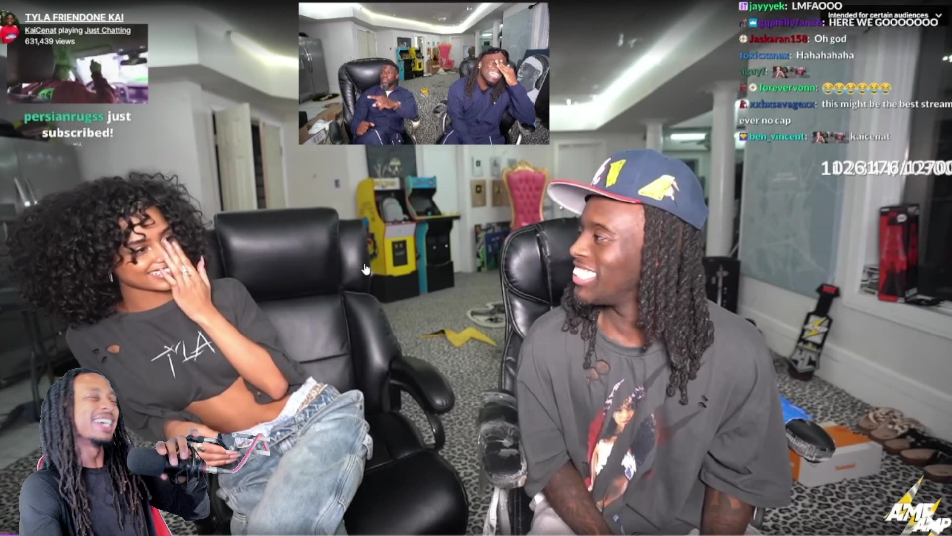 Kai Cenat And Kevin Hart Funniest Moments Reaction