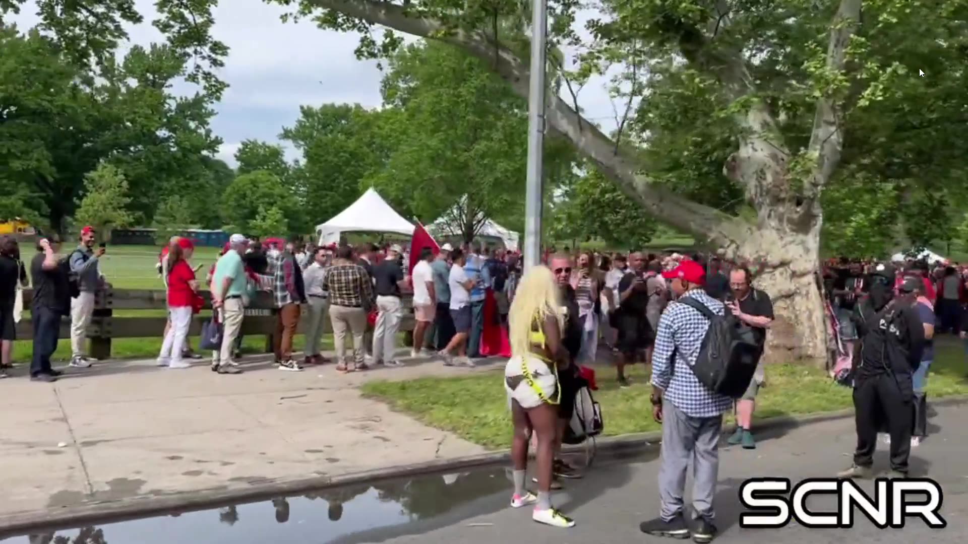 Crowd Gathers for Donald Trump’s Historic Rally in the Bronx