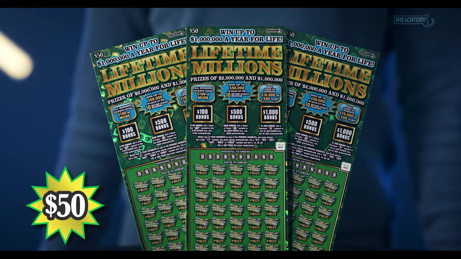New $50 Massachusetts Lottery ticket offers "unprecedented" top prize ...