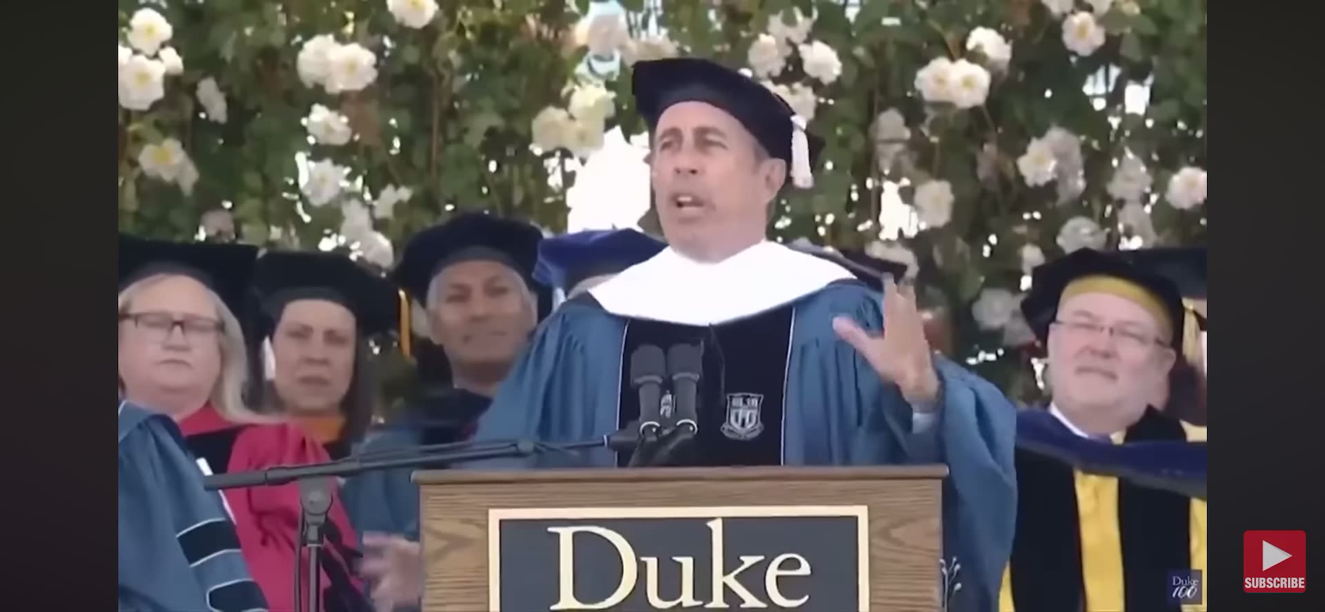 Jerry Seinfeld exposes the folly of A. I. And ChatGPT at Duke graduation