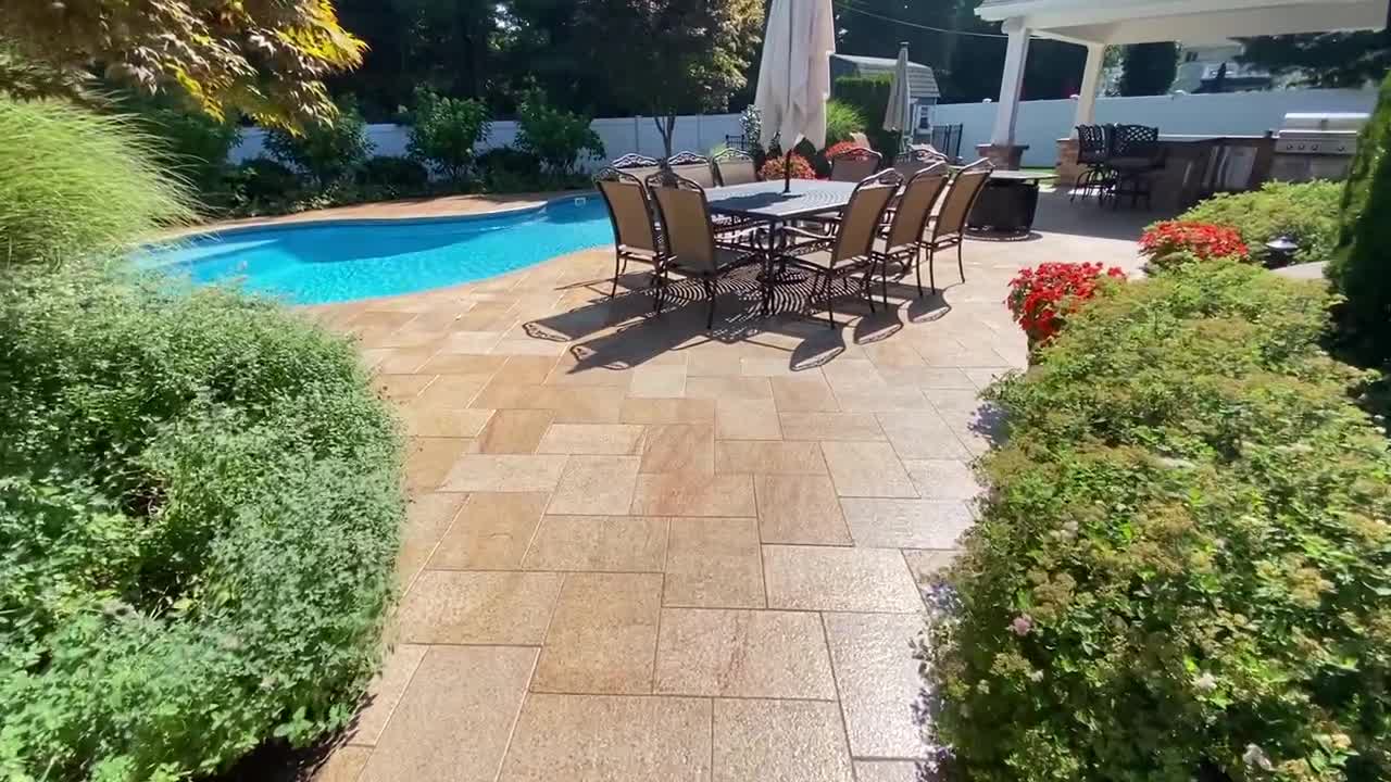 Granite Patios and pool copings Long Island NY