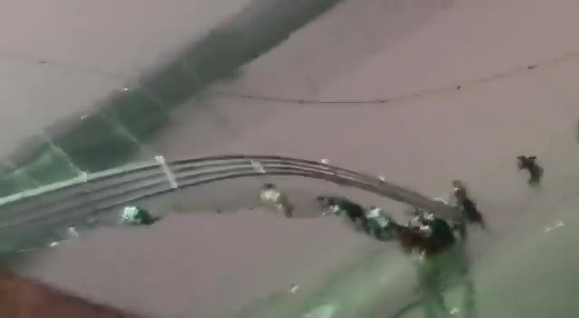 Cable bridge with hundreds of people collapses in the Gujarat's Morbi area in India