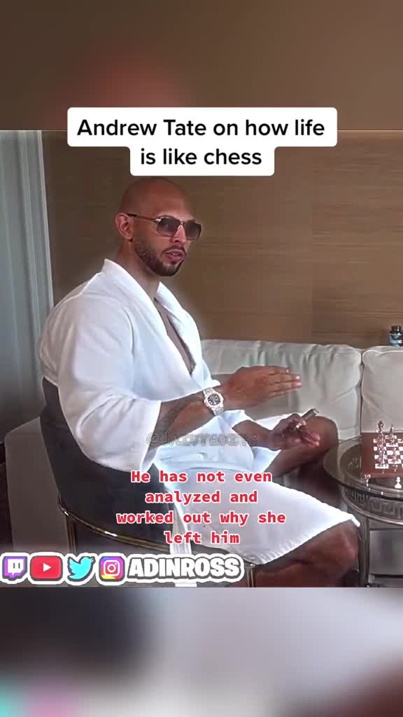 ANDREW TATE ON HOW LIFE IS LIKE CHESS ***MUST WATCH***