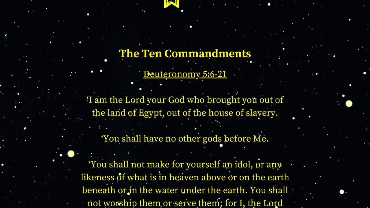Christian Meme Video: The Ten Commandments in Deuteronomy, version 2 ...