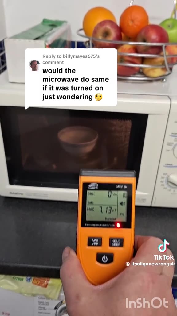 Microwave oven zapping you - Stand 5 feet back