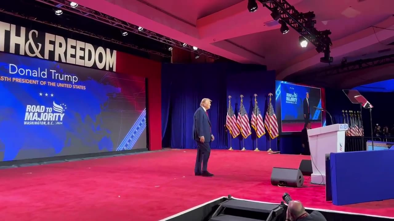 Incredible crowd for President Donald Trump's at the Faith & Freedom ...