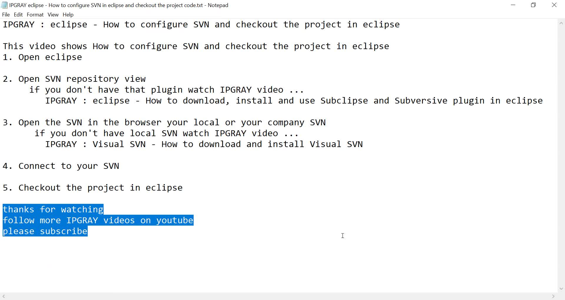 Ipgrayspace Eclipse How To Configure Svn And Checkout The Project In 2895