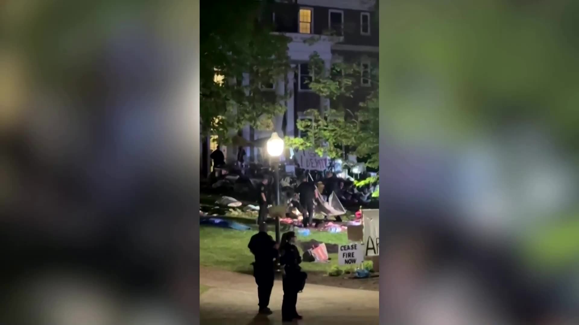 Pro-Palestinian protesters arrested at Virginia Tech