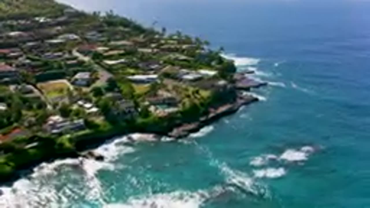 FLYING OVER HAWAII (4K UHD) Amazing Beautiful Nature Scenery with ...
