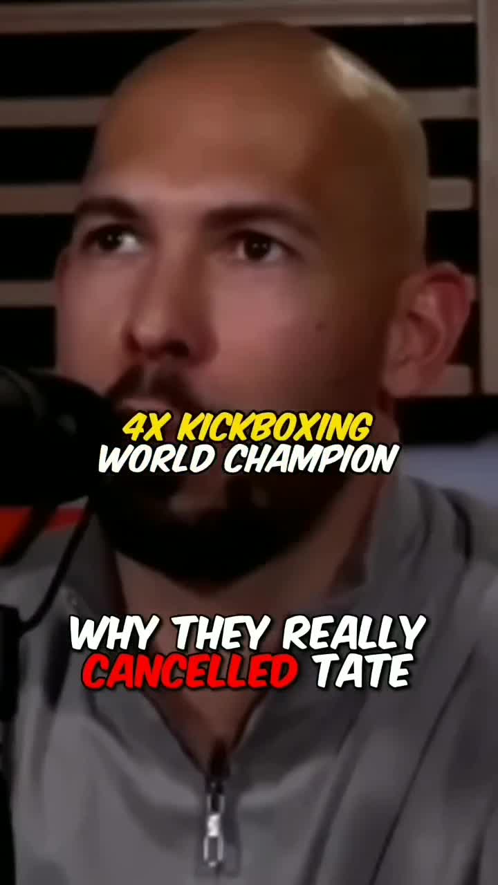 Why they really Cancelled Andrew Tate