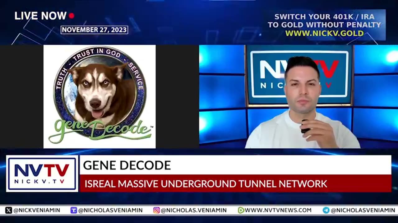 GENE DECODE DISCUSSES ISRAEL MASSIVE UNDERGROUND TUNNEL NETWORK WITH ...