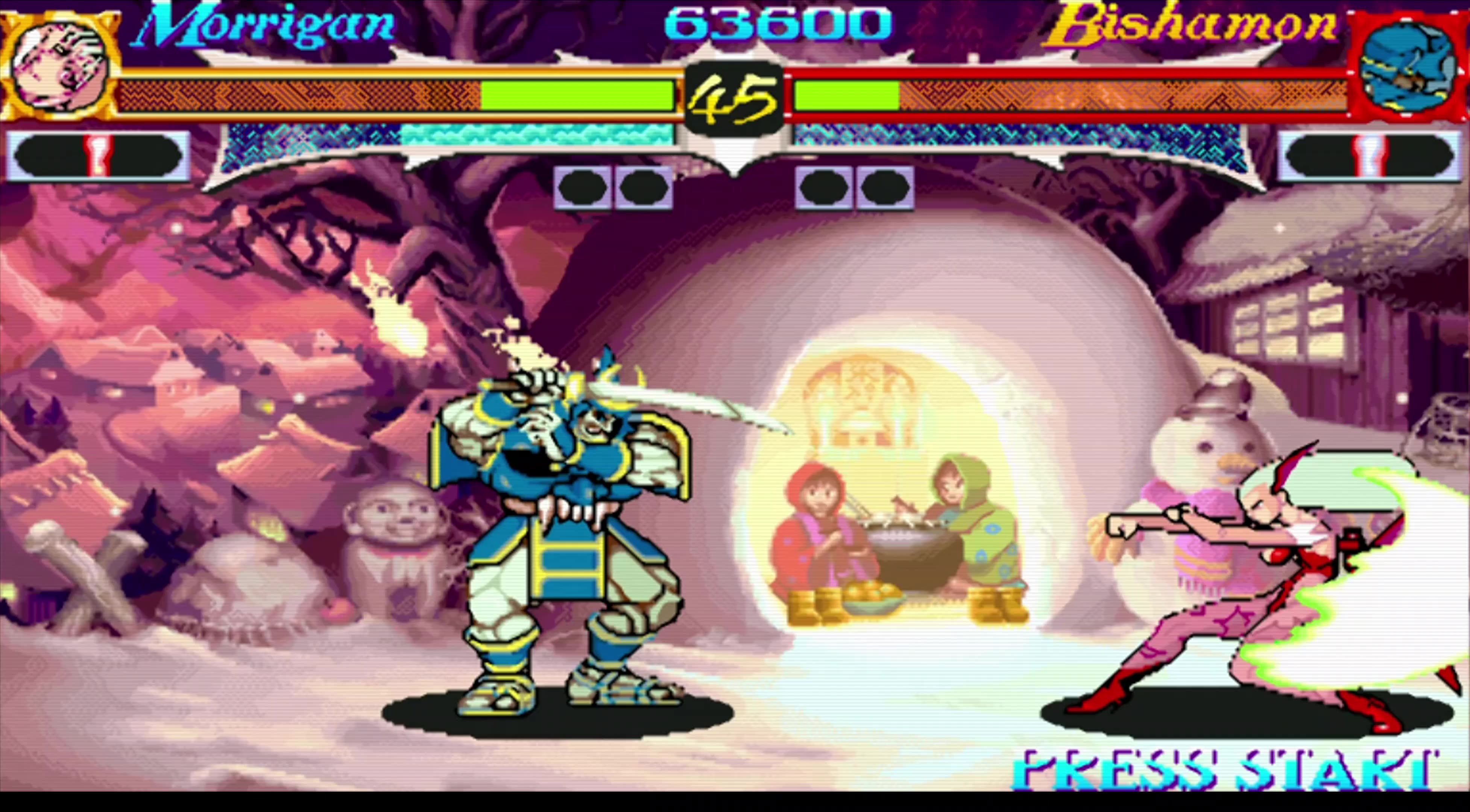 Morrigan vs Bishamon