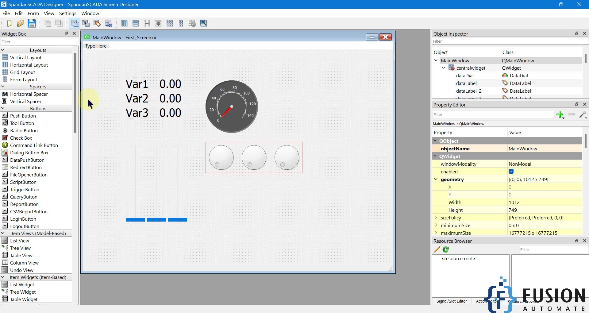 How To Add Data Progress Bar In Your Spandan Scada Screen To Monitor The Tag Value Iot Iiot