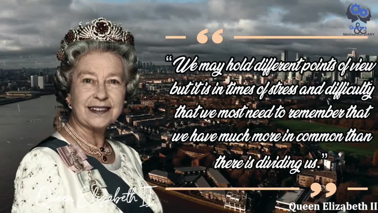 Queen Elizabeth II motivational quotes-quote & motivation diary