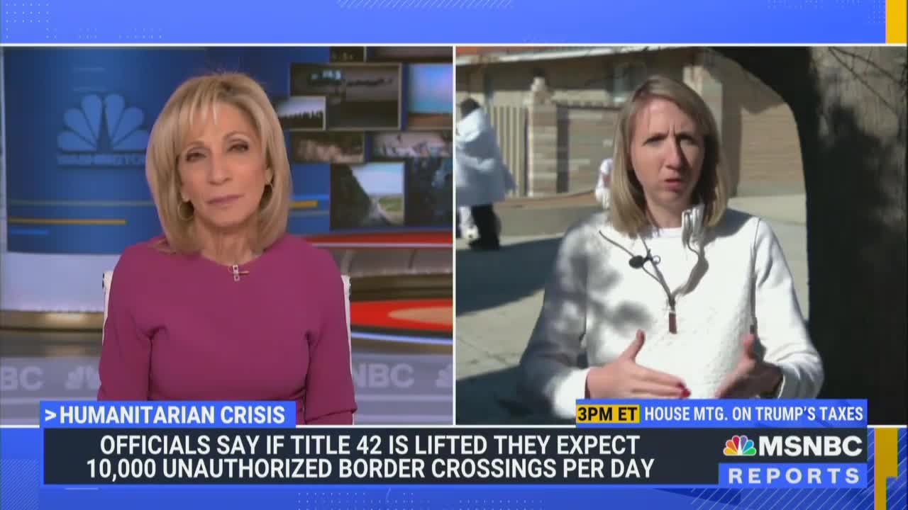 MSNBC Reporter Describes What She's Seeing At The Southern Border In ...