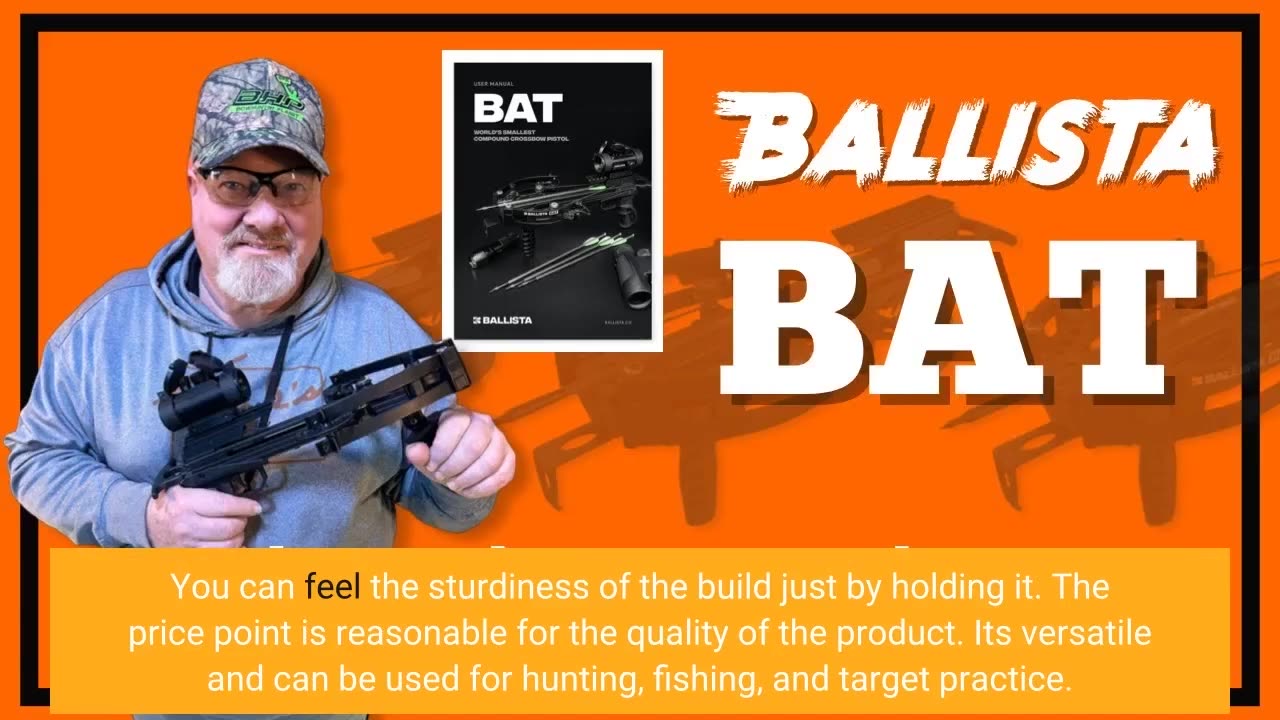Buyer Comments: BALLISTA BAT Compound Mini Crossbow, Self-Cocking with ...