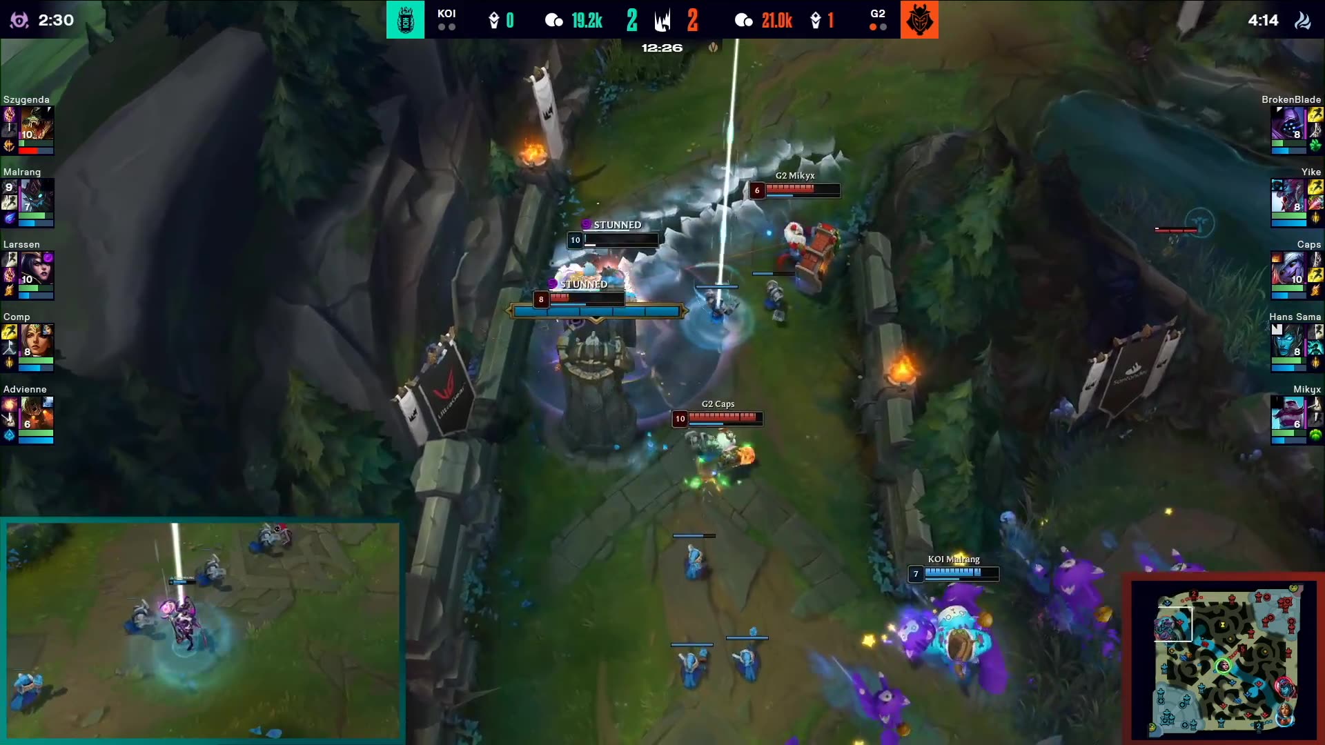 League of Legends - KOI vs G2 - Caps Breaks His Hands and Malrang's ...