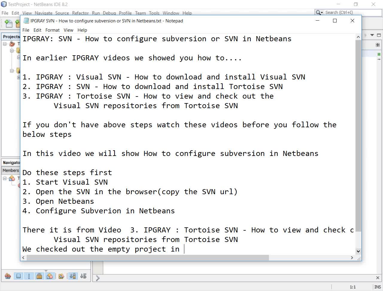 Ipgrayspace Svn How To Configure And Checkout Subversion Or Svn Project In Netbeans