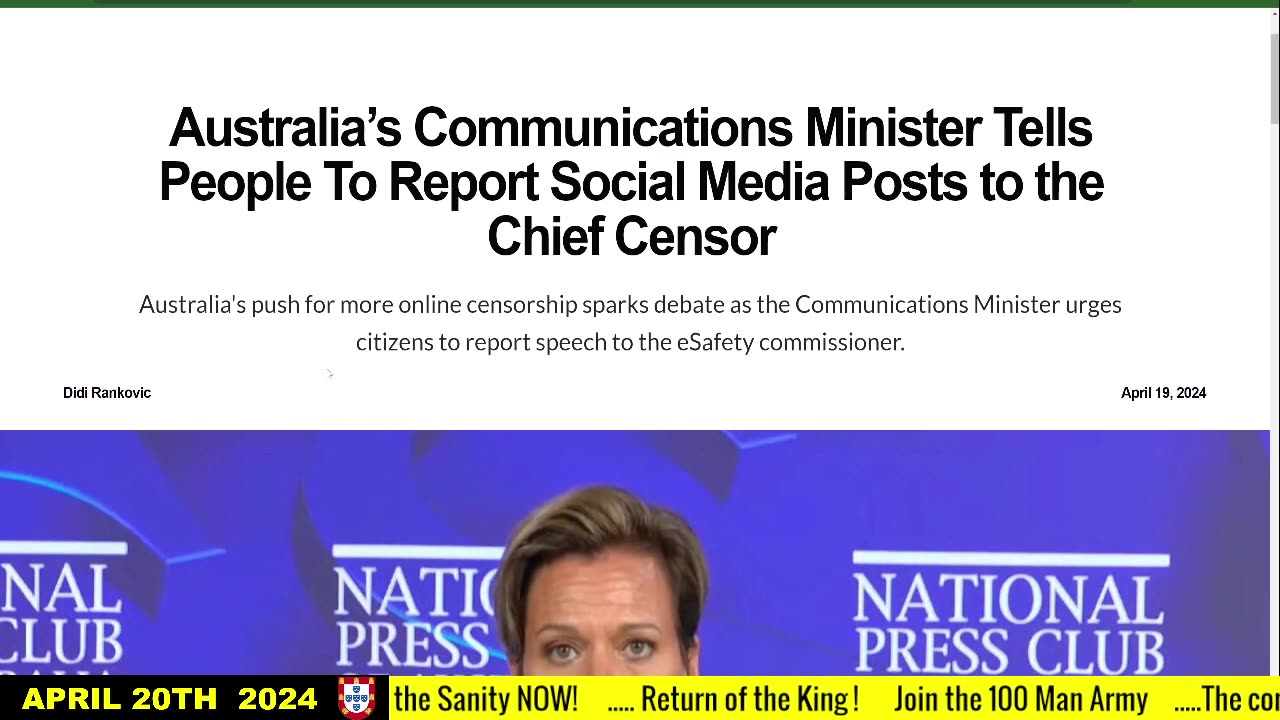 Report Posts to Chief Censor in Australia, Tik Tok , More Warrantless ...