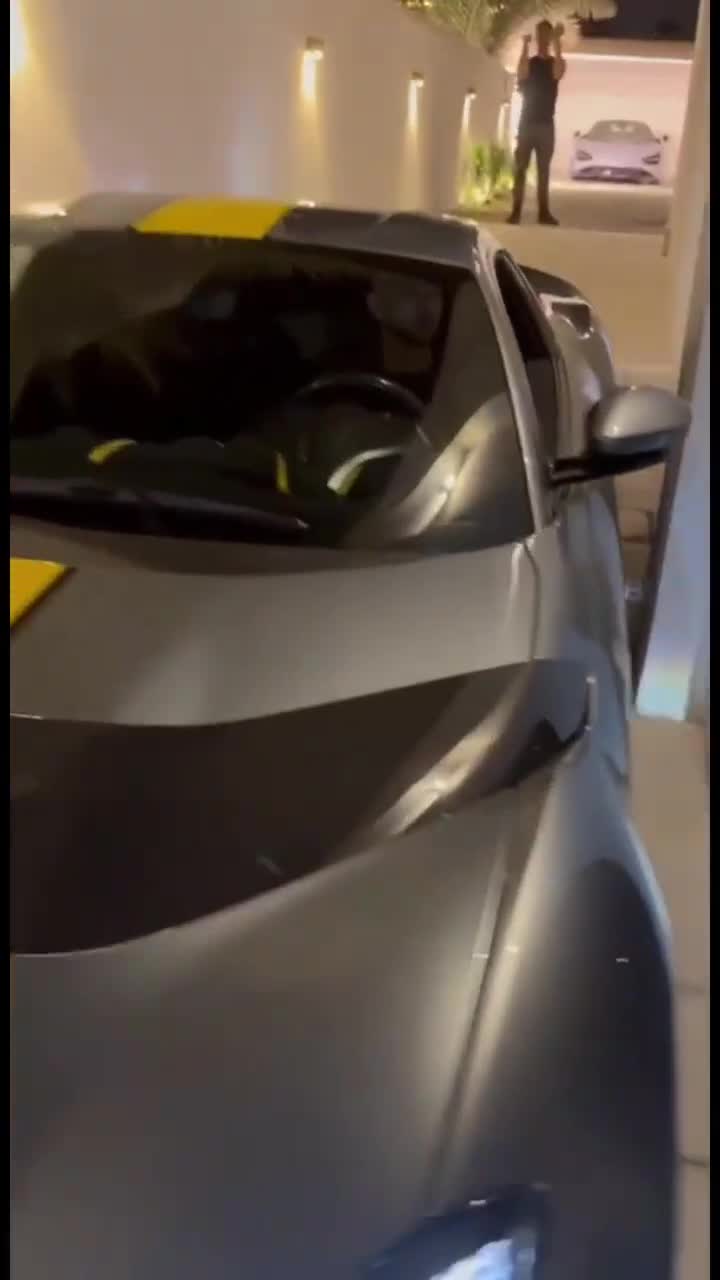 Andrew Tate almost CRASHES his brand new FERRARI ☠️