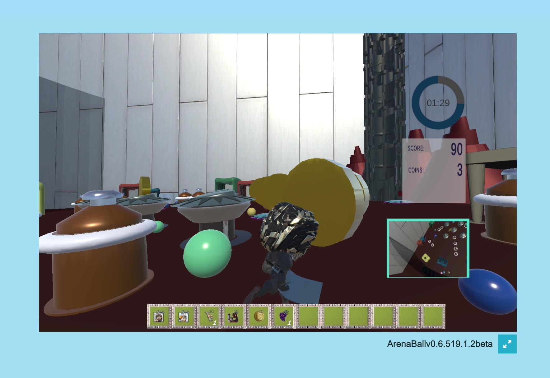 Arena Ball Carbonite Greek 3d Third Person Runner Game