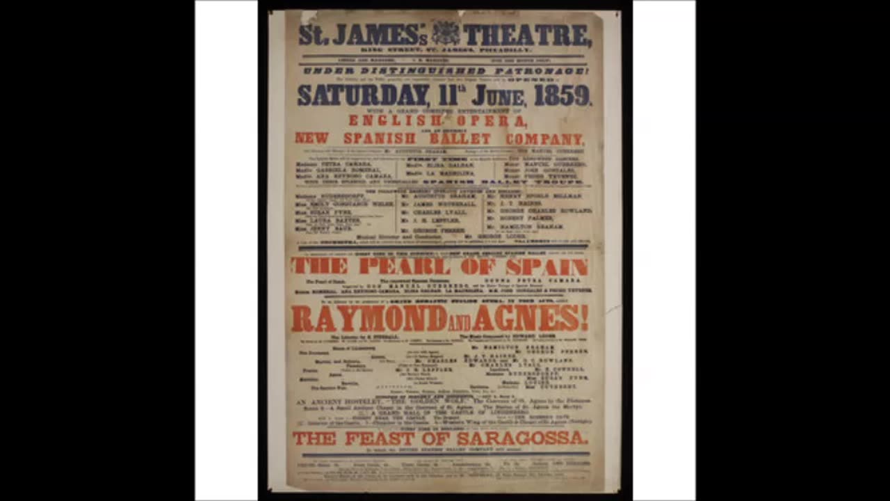 Raymond & Agnes by Edward Loder Brittania at the Opera Roderic Dunnett ...