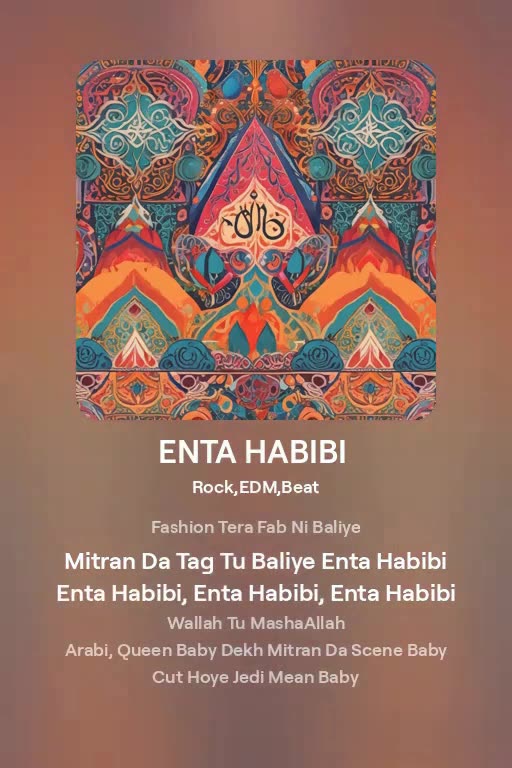 Enta habibi