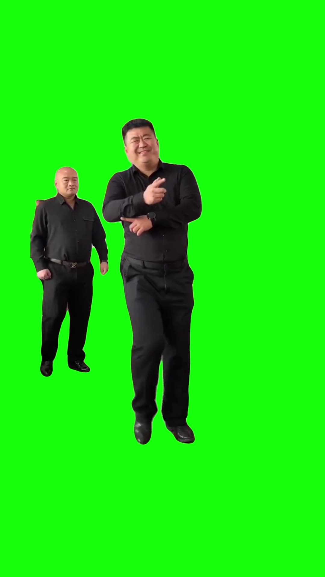 Dancing Chinese Waiters | Green Screen
