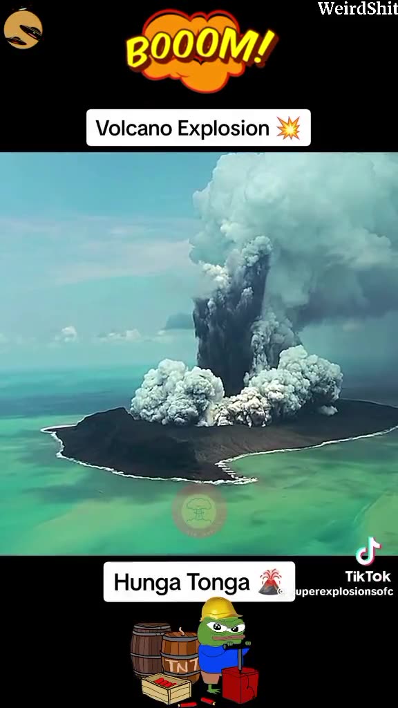 HUNGA TONGA 💥VOLCANO EXPLOSION